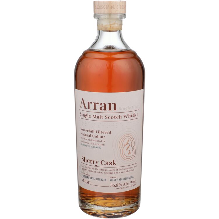 The Arran Malt Single Malt Scotch Sherry Cask 111.6 700Ml – The Liquor ...