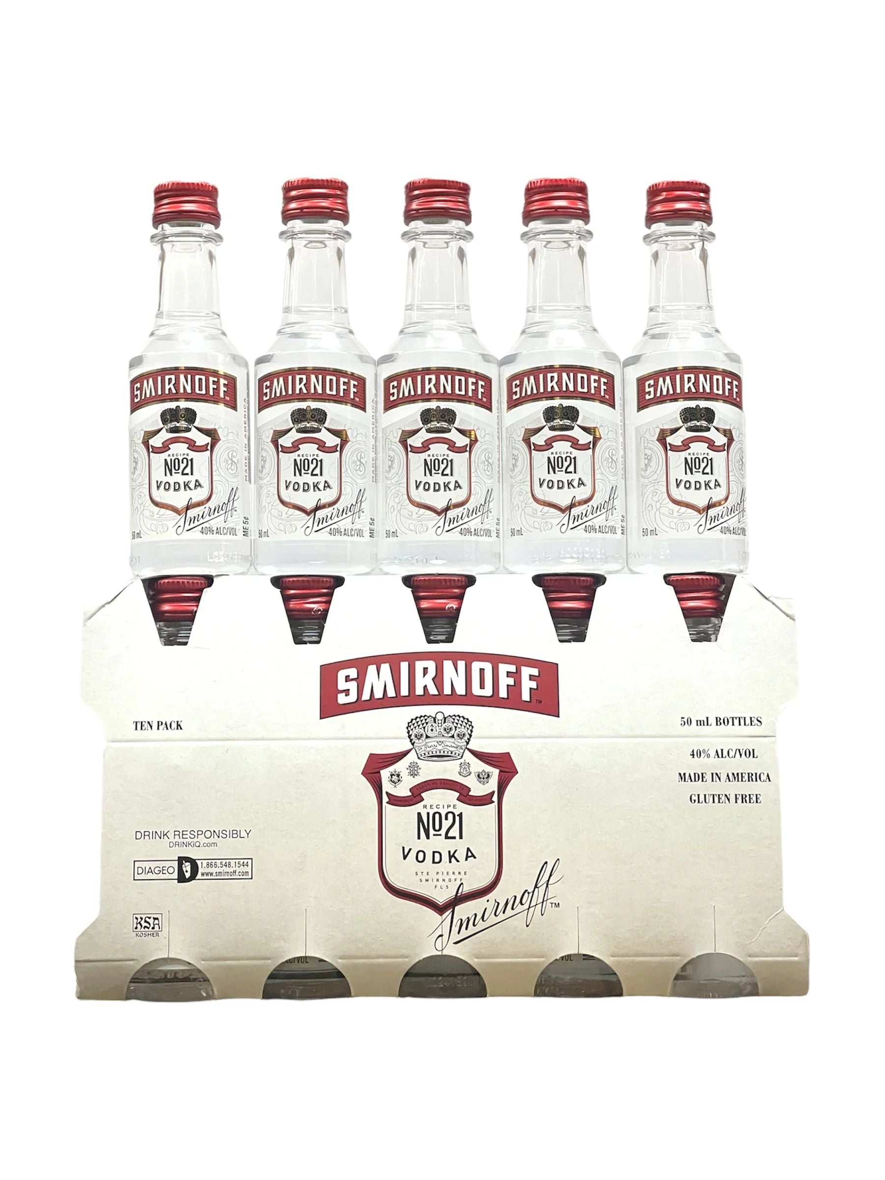 Smirnoff Vodka 80 50Ml 10pk – The Liquor Mall USA
