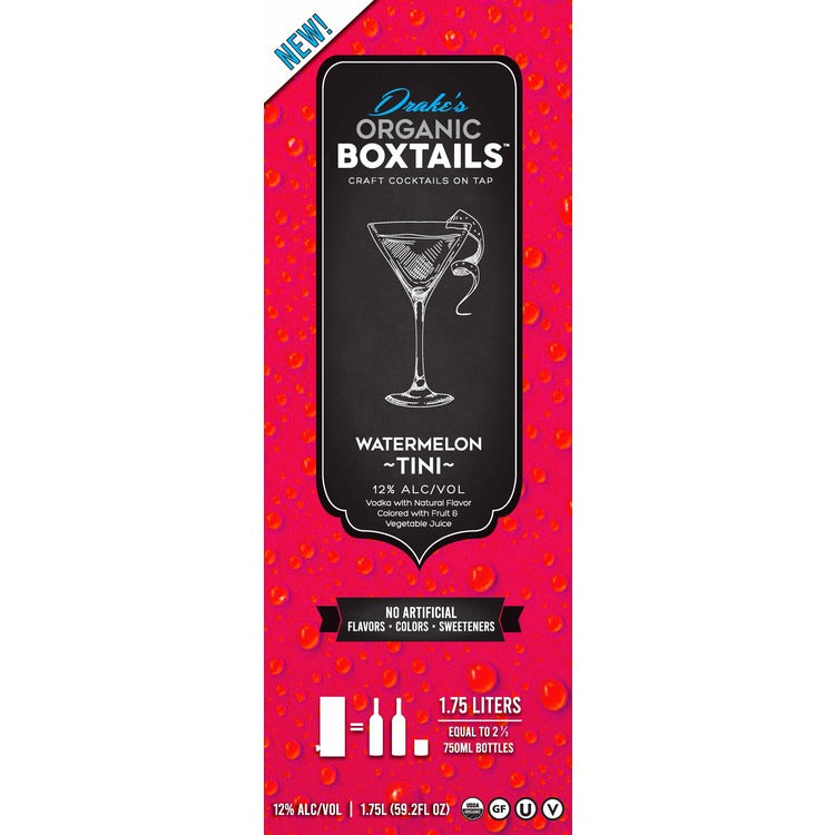 Drake'S Organic Boxtails Watermelon Tini 24 1.75L – The Liquor Mall USA