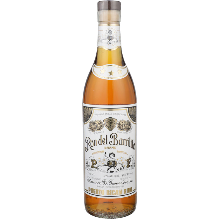 Ron Del Barrilito Aged Rum Three Stars Superior 750Ml – The Liquor Mall USA