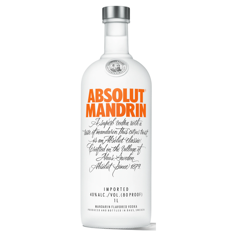 Absolut Orange Flavored Vodka Mandrin 80 750Ml – The Liquor Mall USA